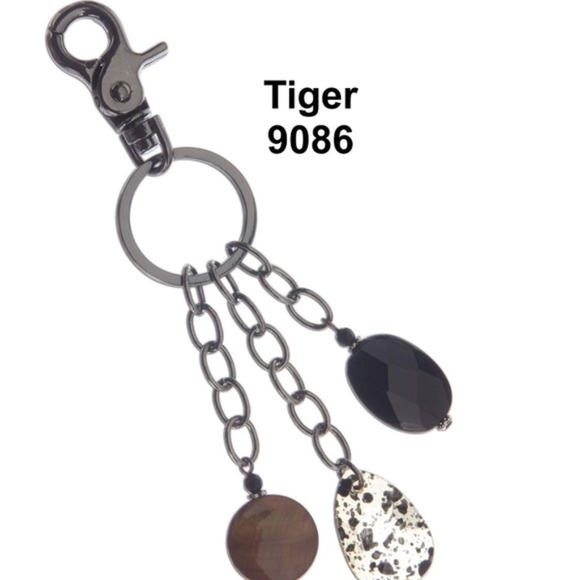 Miche | Accessories | Miche Bag Tiger Purse Charm Key Ring Animal Print ...